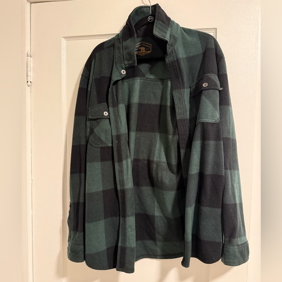 Freedom Foundry | Jackets & Coats | Plaid Mens Shirt Jacket In Green ...